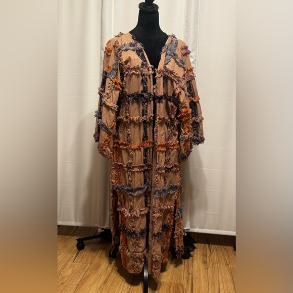 Jaded Gypsy | Jackets & Coats | Jaded Gypsy Patchwork Fringe Duster ...